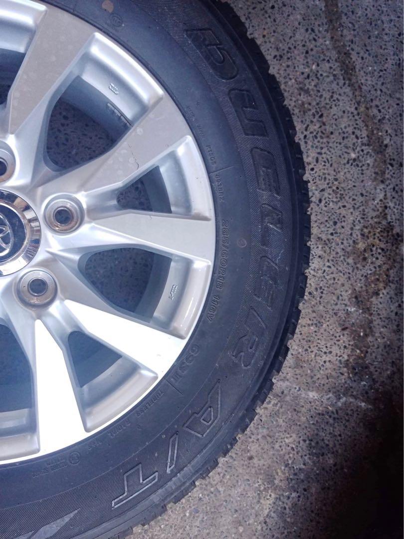 LC200 Original Mags and Tires (Set), Car Parts & Accessories, Mags and ...