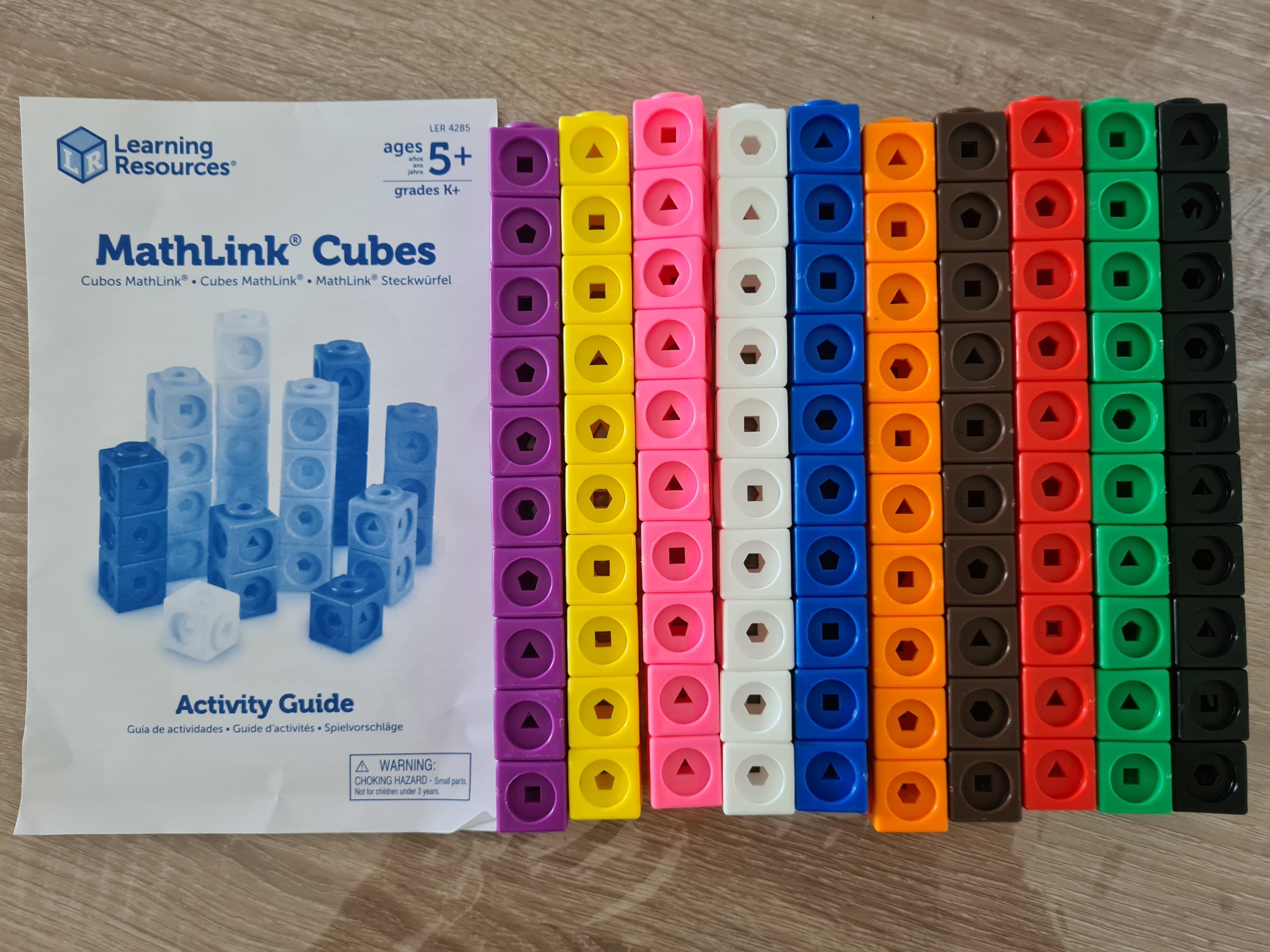 Learning Resources Mathlink Cubes, Hobbies & Toys, Toys & Games on ...