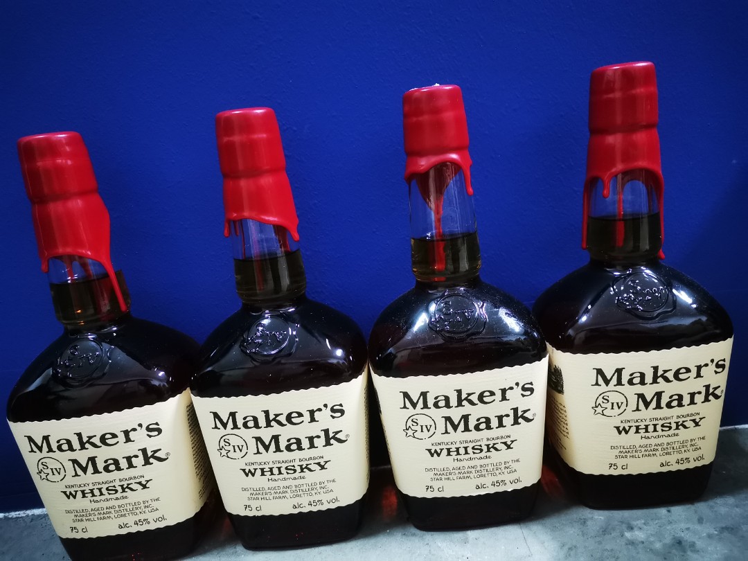 Makers Mark whisky 750ml, Food & Drinks, Alcoholic Beverages on Carousell