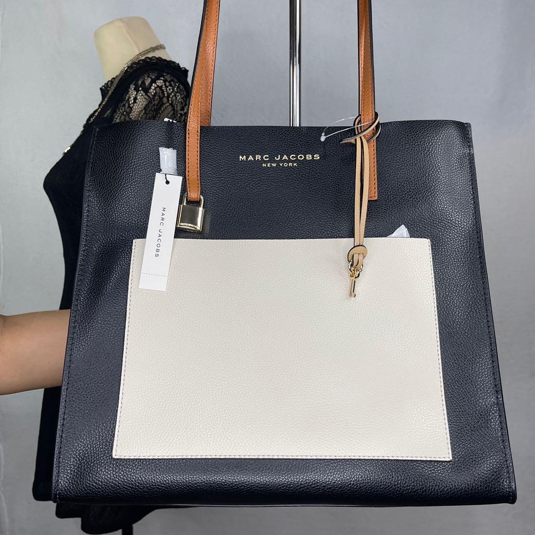 Marc Jacobs Grind Tote Bag - Smoked Almond Multi, Luxury, Bags ...