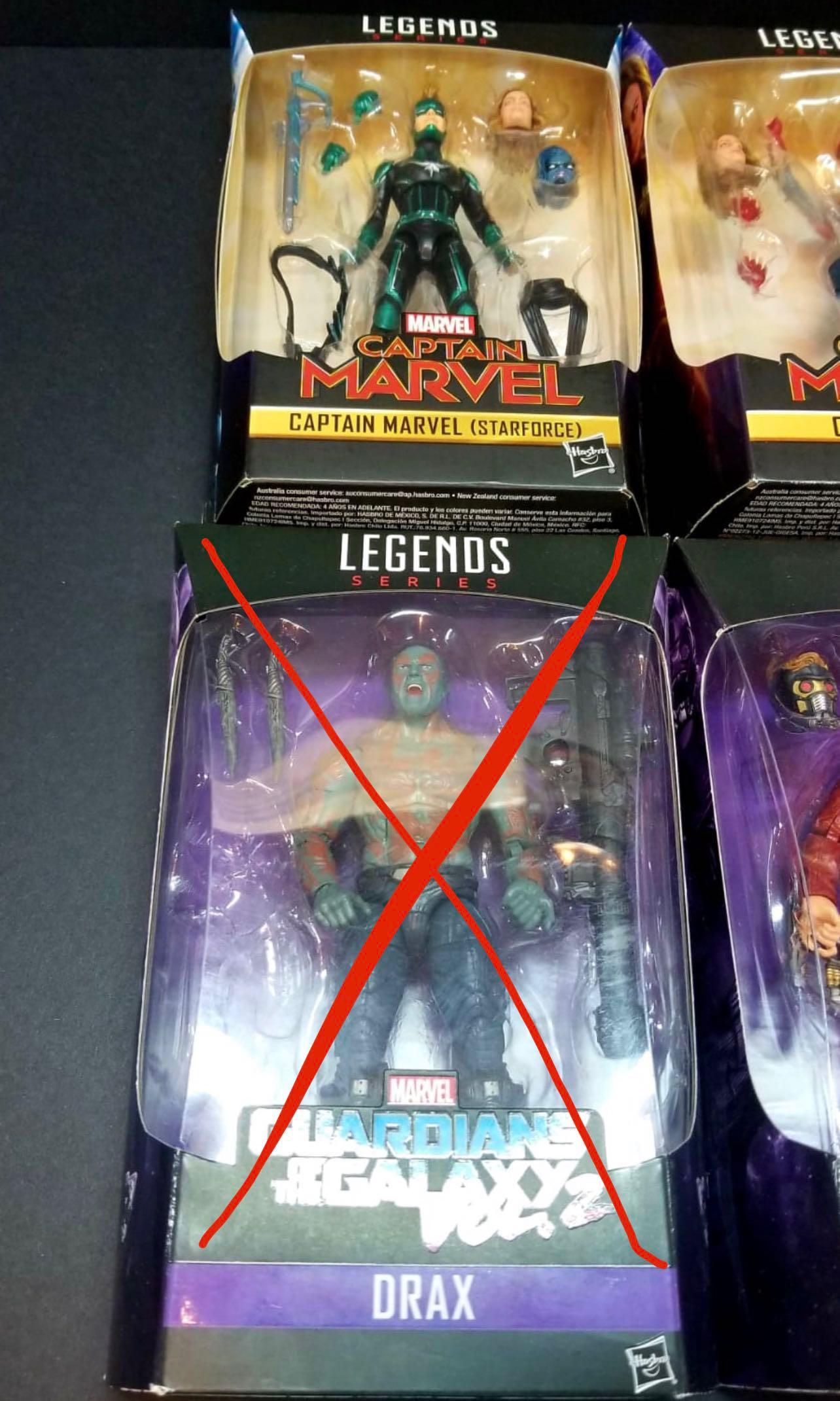 Marvel Legends MCU 6” Action Figures - Starlord, Captain Marvel ...