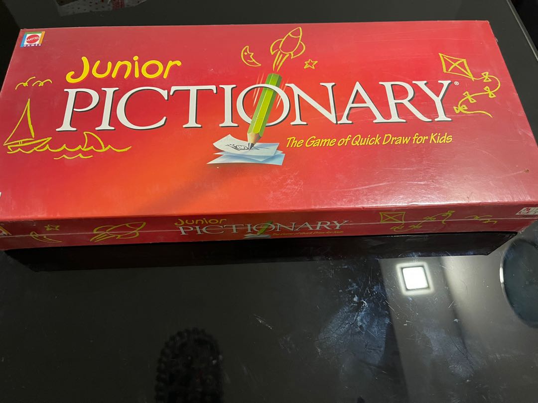 Mattel Junior Pictionary Game Quick Draw Kids Cards Draw Word Learn ...