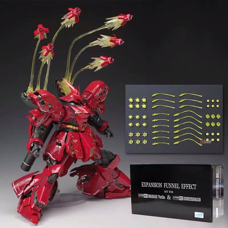 MG Sazabi Ver Ka / RE Nightingale Gundam Fin Funnel Special Effect ...