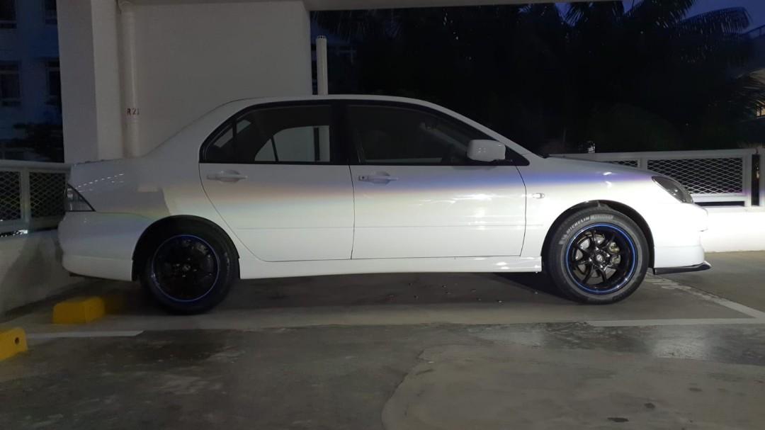 Mitsubishi lancer glx rims 16", Car Accessories, Tyres & Rims on Carousell