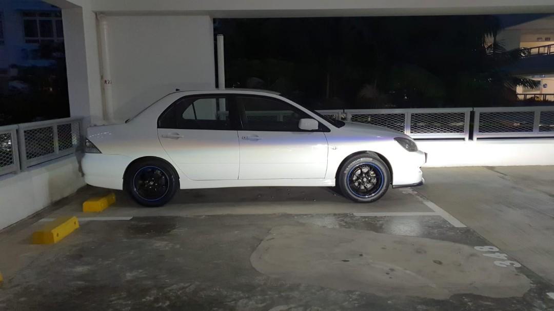 Mitsubishi lancer glx rims 16", Car Accessories, Tyres & Rims on Carousell