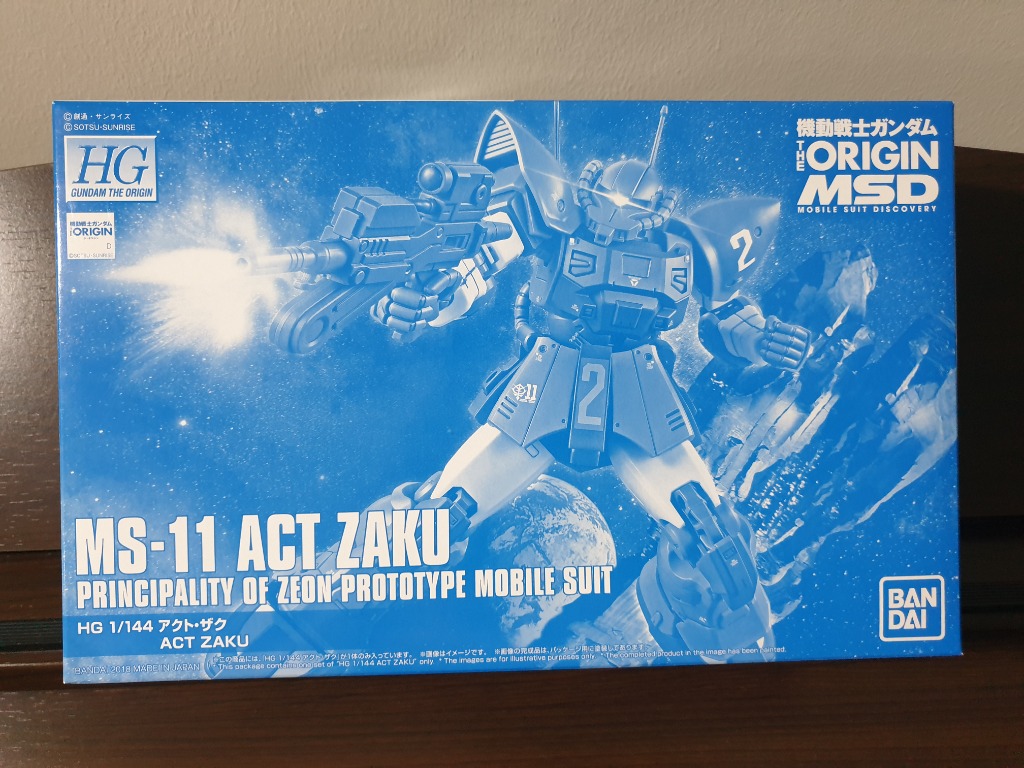 P-Bandai MS-11 Act Zaku HG 1/144 (#gundam), Hobbies & Toys, Toys ...
