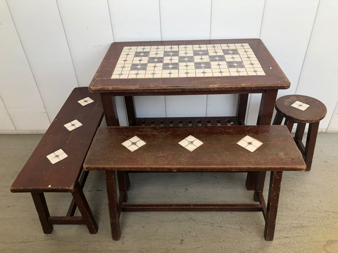 Peranakan Table Set, Furniture & Home Living, Furniture, Tables & Sets ...