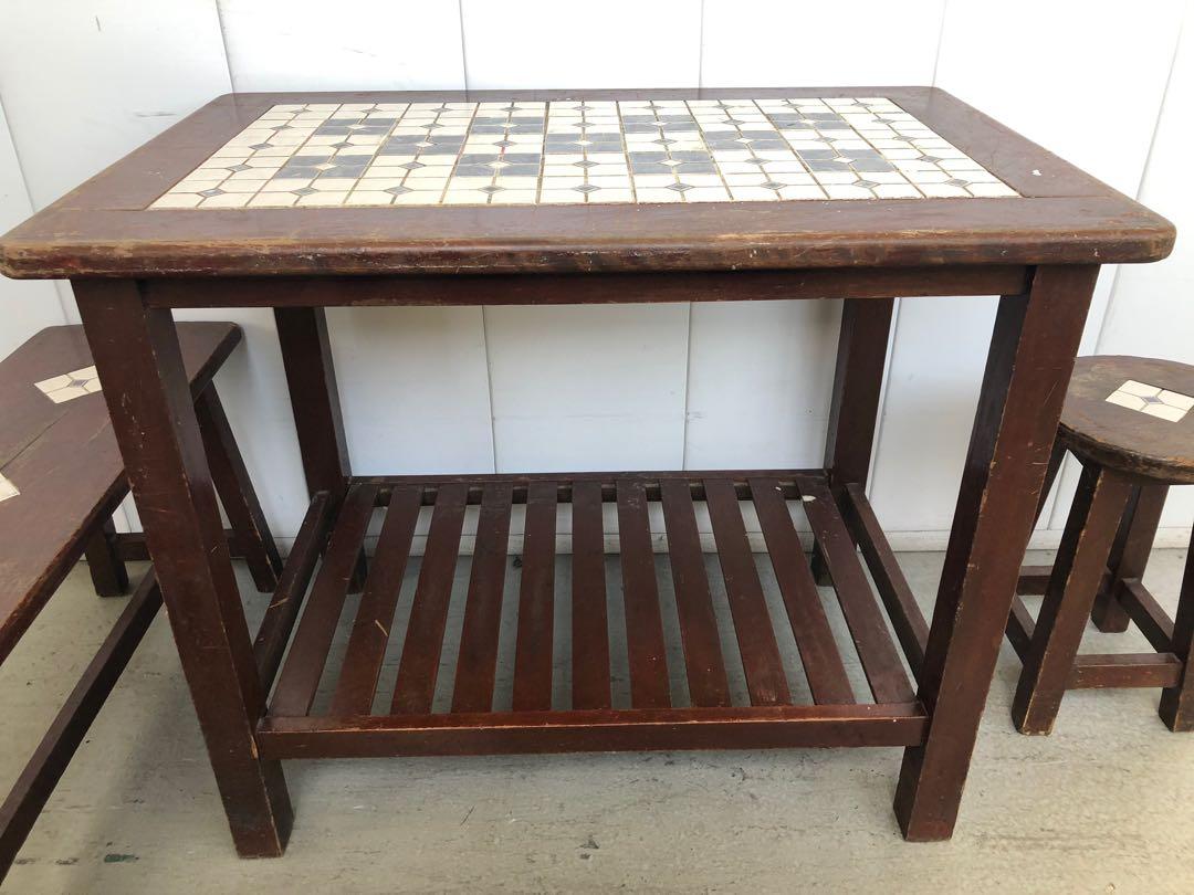 Peranakan Table Set, Furniture & Home Living, Furniture, Tables & Sets ...