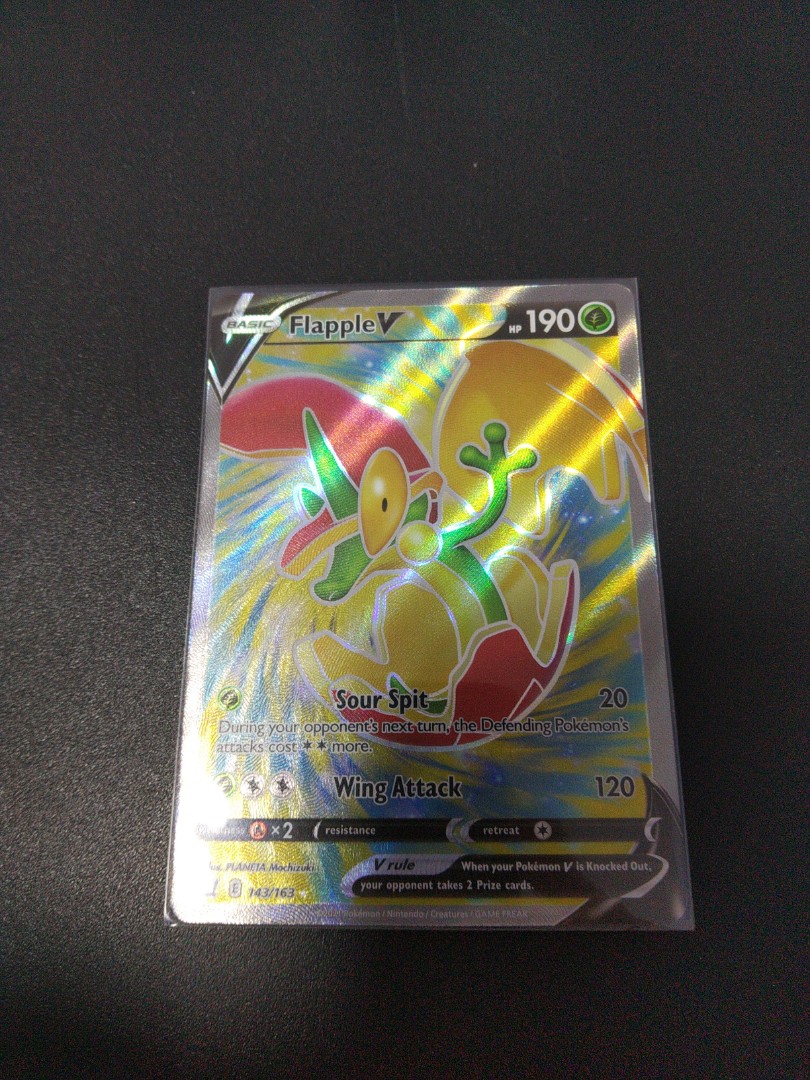 Pokemon TCG Flapple V Full Art Ultra Rare - SS5 Battle Styles - 143/163 ...