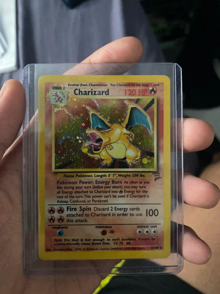 Pokémon Charizard Base Set Holo, Hobbies & Toys, Toys & Games on Carousell