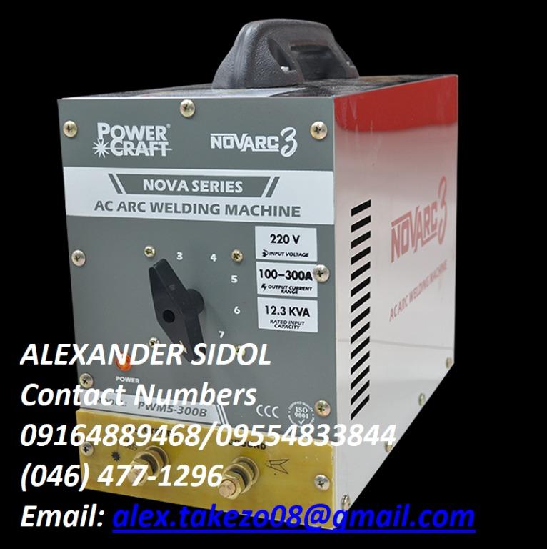 Powercraft AC Transformer NovArc PWM5 300B, Commercial & Industrial ...