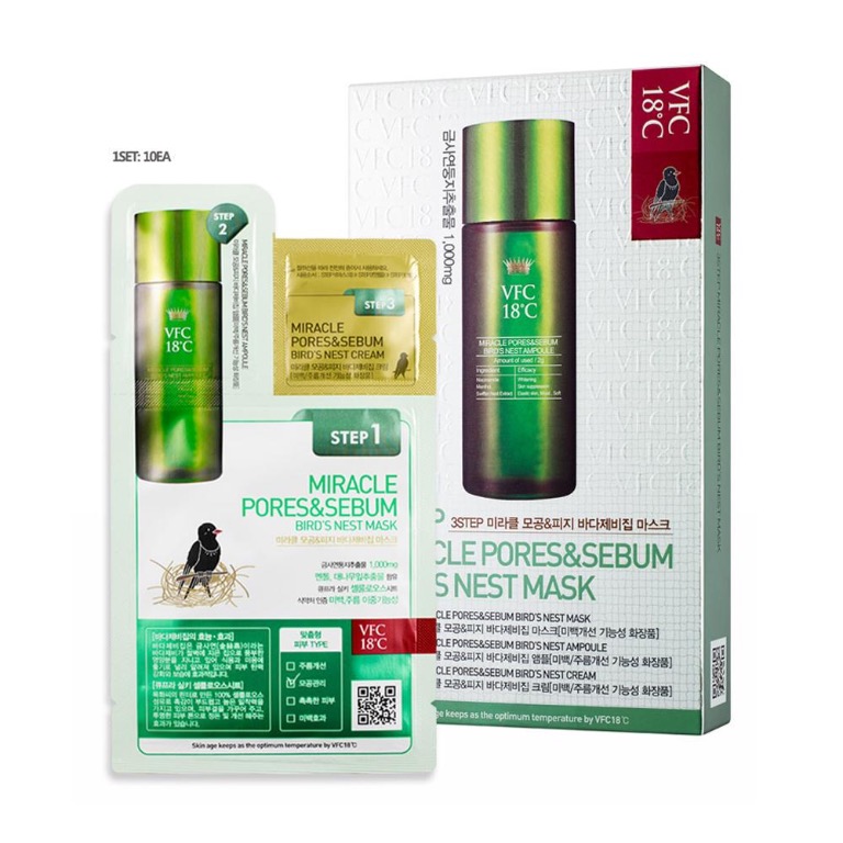 Please read discription. privia miracle pore & sebum birds nest mask ...