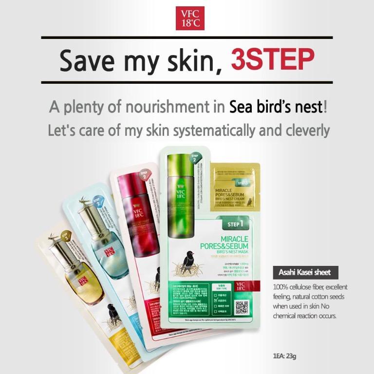 Please read discription. privia miracle pore & sebum birds nest mask ...