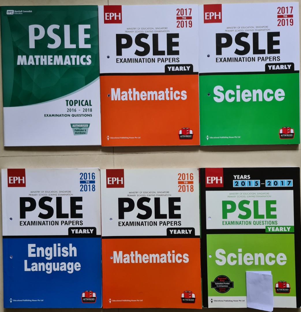 PSLE past years papers (Math, Science & English), Hobbies & Toys, Books ...