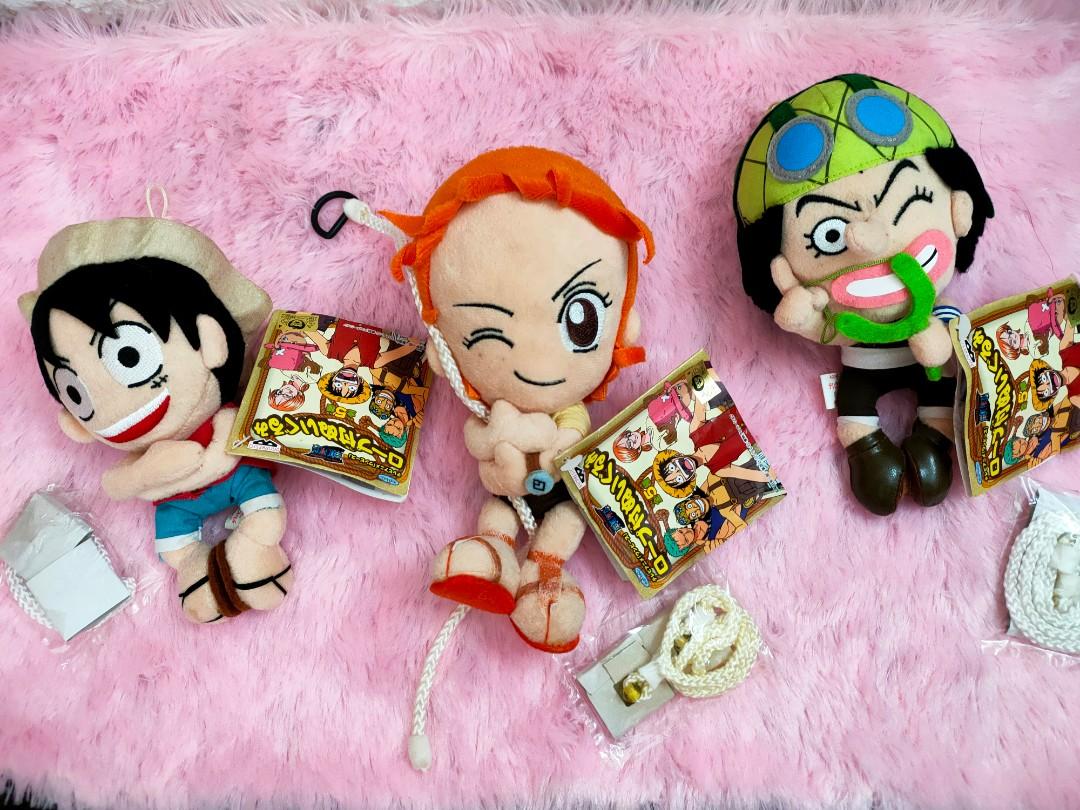 Rare One Piece Luffy, Nami and Usopp Plush Dolls Set (Banpresto 2004 ...