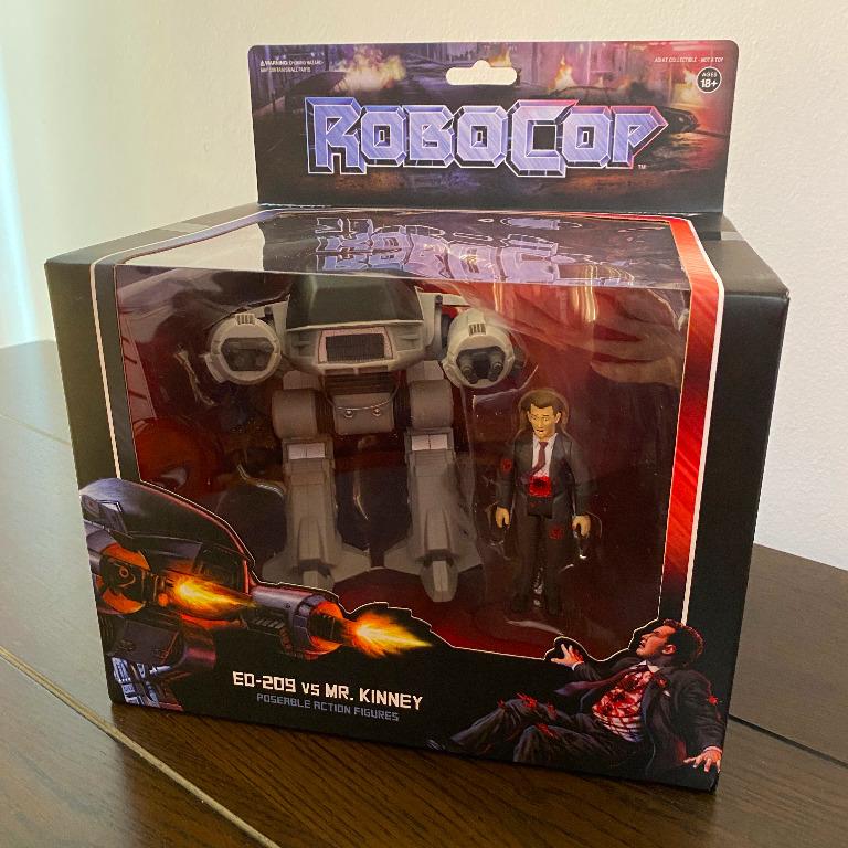 RARE Super 7 ROBOCOP ReAction ED-209 vs Mr. Kinney action figure 2-pack ...