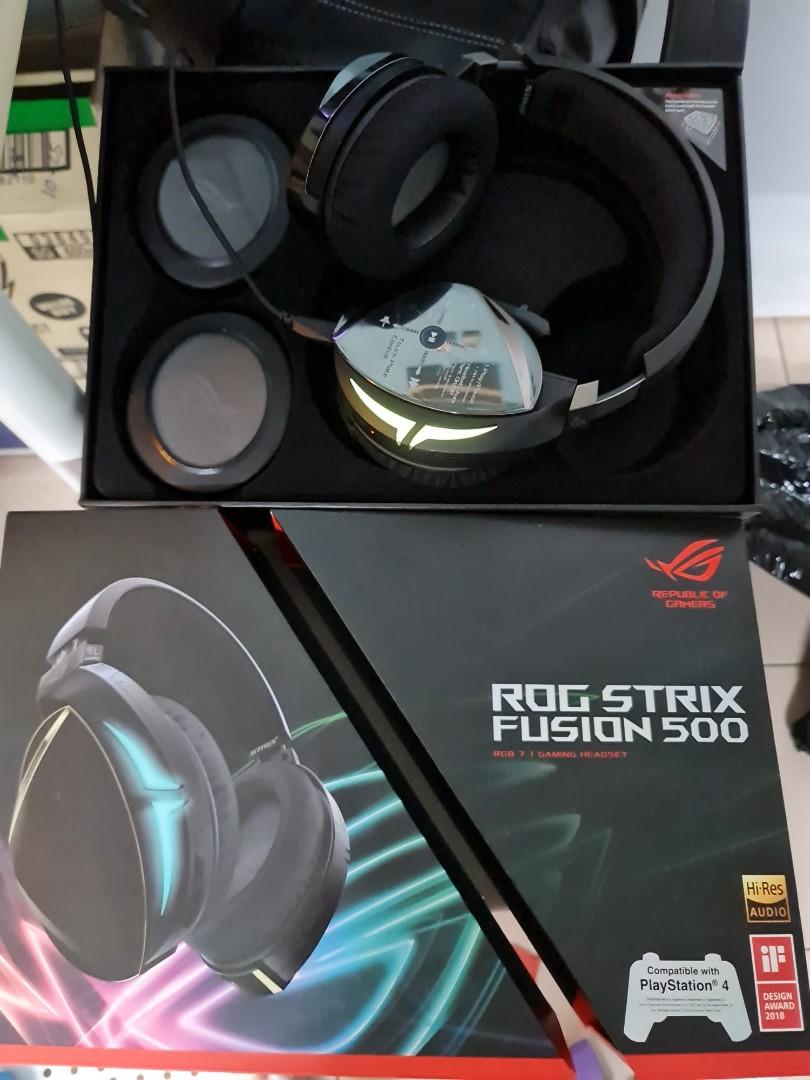 Rog Strix Fusion 500 Gaming Headset Computers And Tech Parts And Accessories Computer Parts On