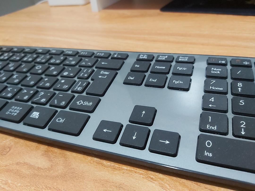 Japanese lay out Wireless Keyboard Mouse Set, Lightweight, Ultra-Thin ...
