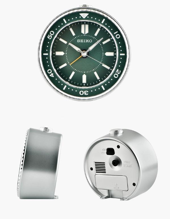 Seiko Mai Desk Bedside Alarm Clock - Diver Inspired Watch Style, Luxury ...