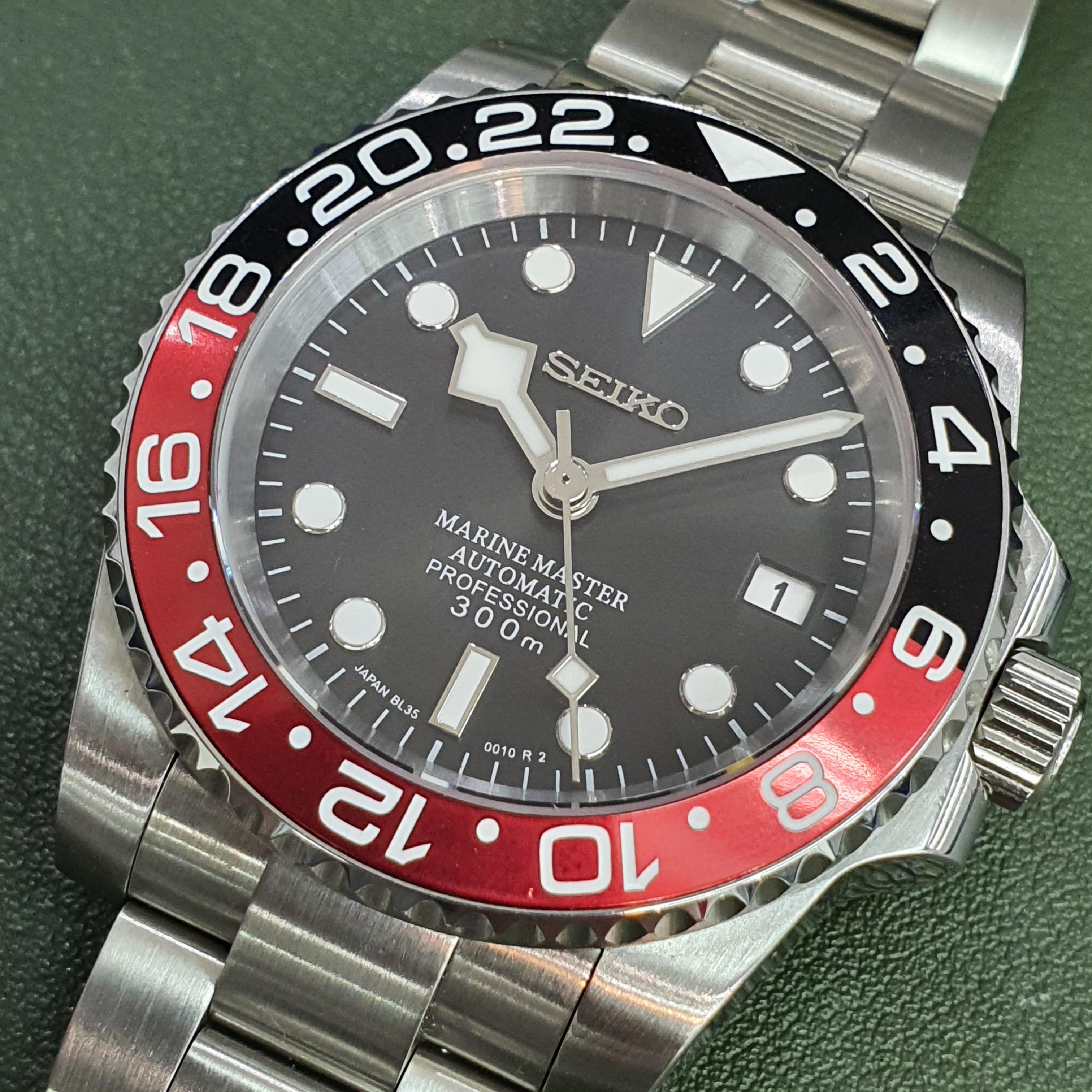 Seiko MOD GMT Coke Marinemaster Automatic, Men's Fashion, Watches ...