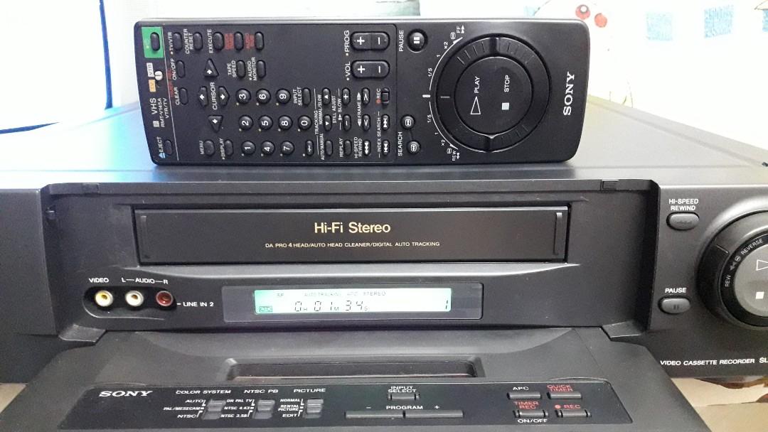High End Brand New Sony 6 Heads Nicam Hi-Fi Stereo VHS/VCR/Video ...