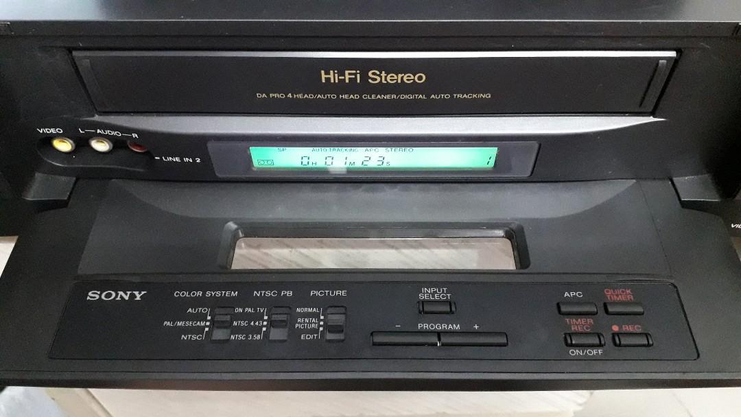 High End Brand New Sony 6 Heads Nicam Hi-Fi Stereo VHS/VCR/Video ...