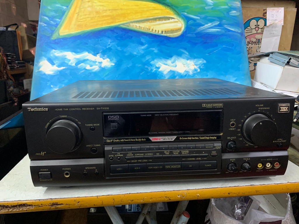 Technics Stereo Receiver 收音擴大機, 音響器材, 可攜式音響設備 - Carousell