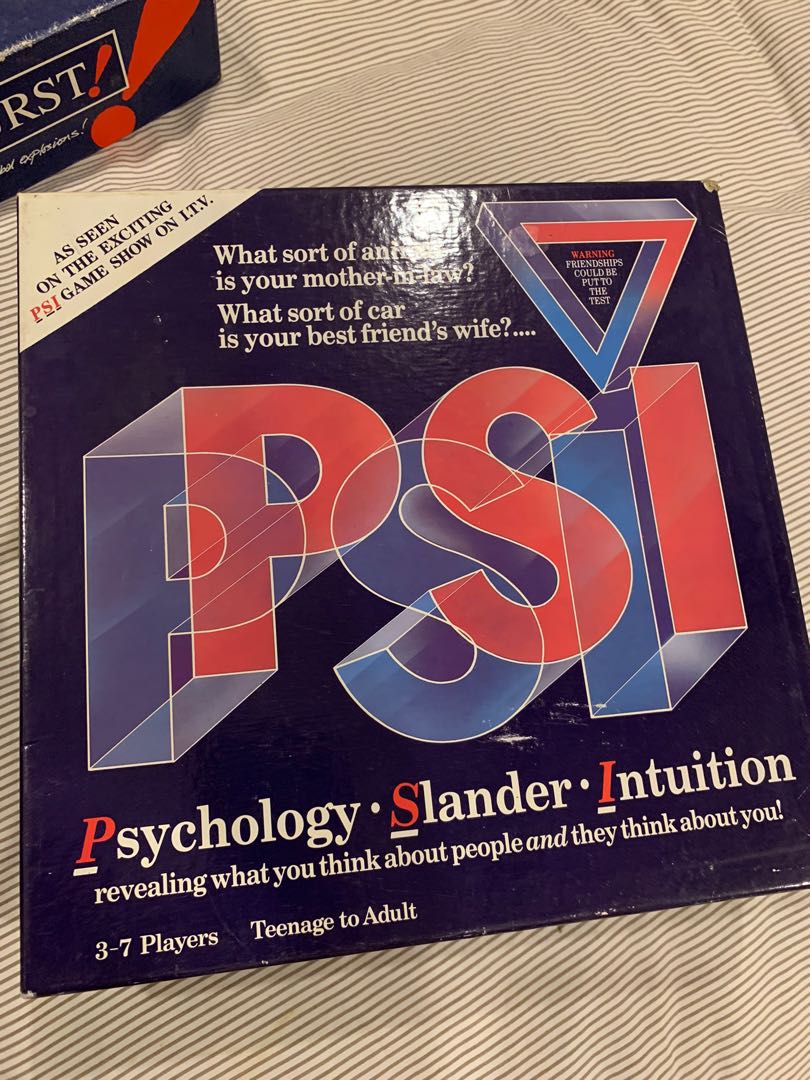 Vintage PSI board game, Hobbies & Toys, Toys & Games on Carousell