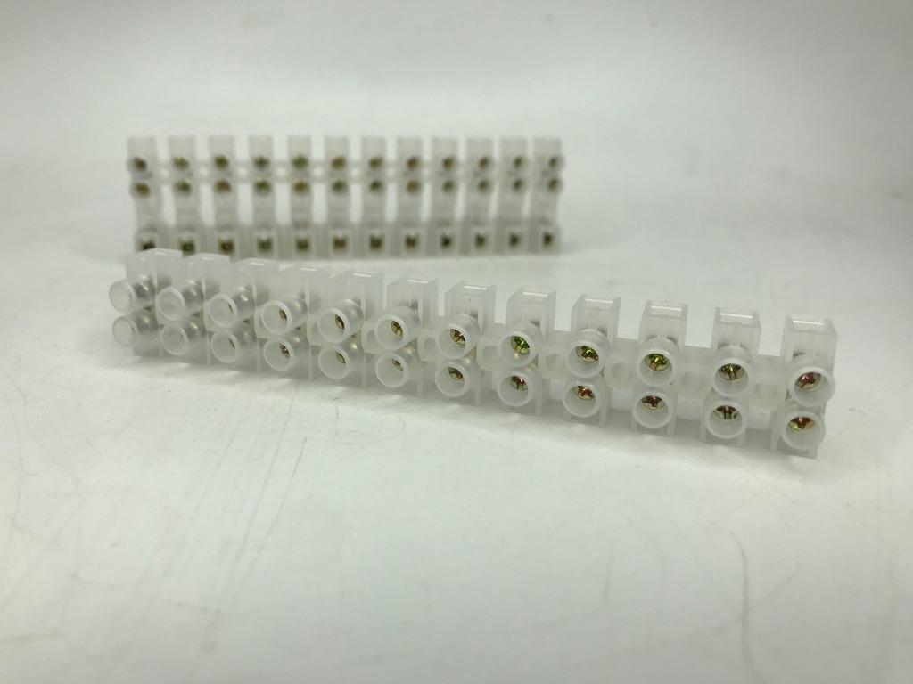 WIRE CONNECTOR (10 ampere 12PCS/1-SET) DUAL RAW SCREW TERMINAL ELECTRIC ...