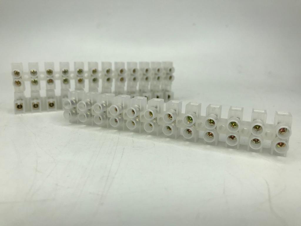 WIRE CONNECTOR (10 ampere 12PCS/1-SET) DUAL RAW SCREW TERMINAL ELECTRIC ...