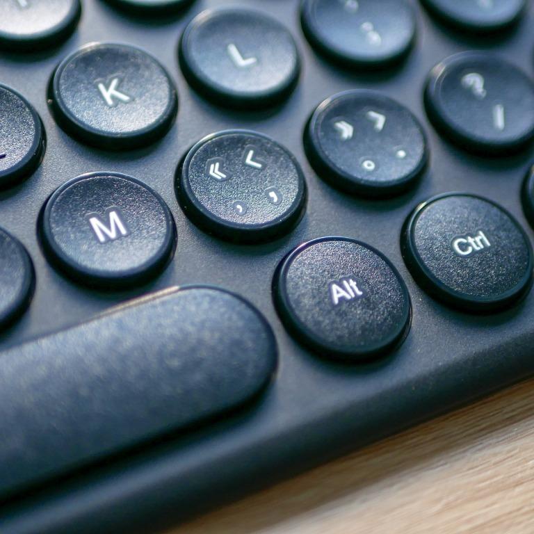 Wireless round keys Keyboard & Mouse Rechargeable Silence BOW Retro ...