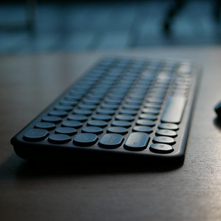 Wireless round keys Keyboard & Mouse Rechargeable Silence BOW Retro ...