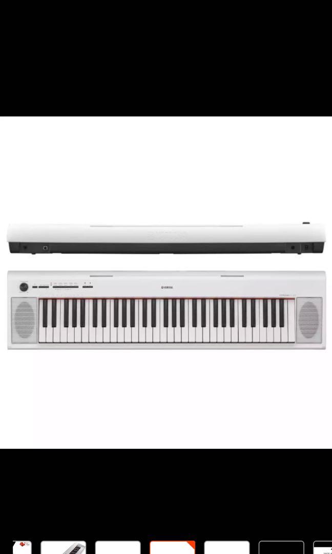 Yamaha keyboard NP-12 Piaggero Portable digital piano 61 keys touch response, Hobbies & Toys ...