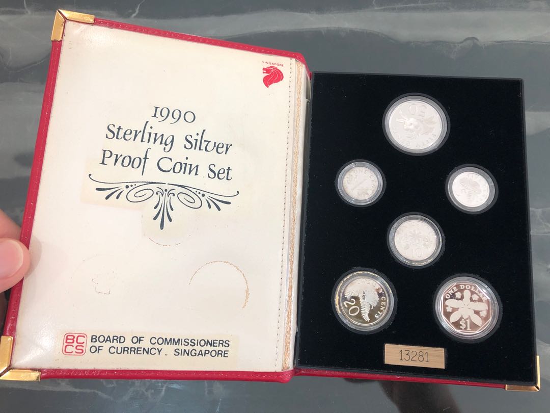1990 Sterling Silver Proof Coin Set, Hobbies & Toys, Memorabilia ...