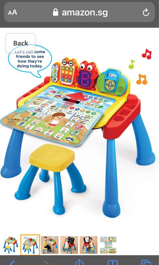 Vtech Touch & Learn Activity Desk Table, Babies & Kids, Baby Nursery ...