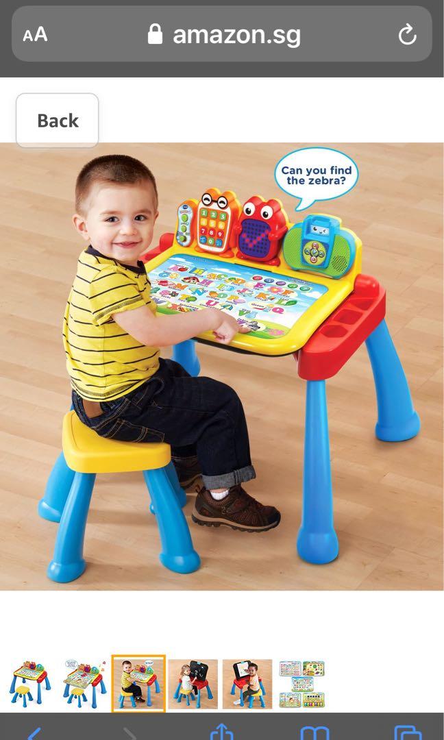 Vtech Touch & Learn Activity Desk Table, Babies & Kids, Baby Nursery ...