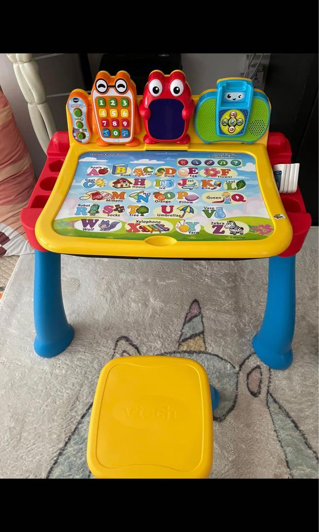 Vtech Touch & Learn Activity Desk Table, Babies & Kids, Baby Nursery ...