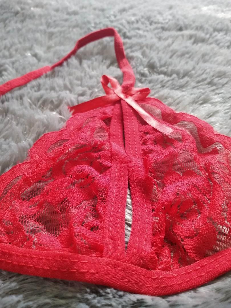 Sexy Bra Lace With Bow Open Cup, Fesyen Wanita, Pakaian Wanita, Lainnya ...