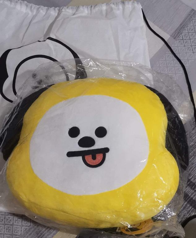 BT21 Chimmy face cushion 30cm, Hobbies & Toys, Toys & Games on Carousell