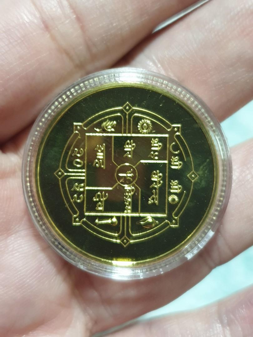 Buddha Gold Coin - plated, Hobbies & Toys, Memorabilia & Collectibles ...
