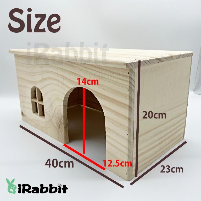 Rabbit hideout / wooden hideout / hideout for rabbit, Pet Supplies ...