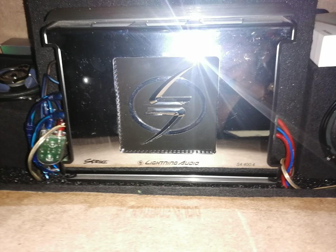 Lightning power amp Sony Explode subwoofer soundstream under seat ...