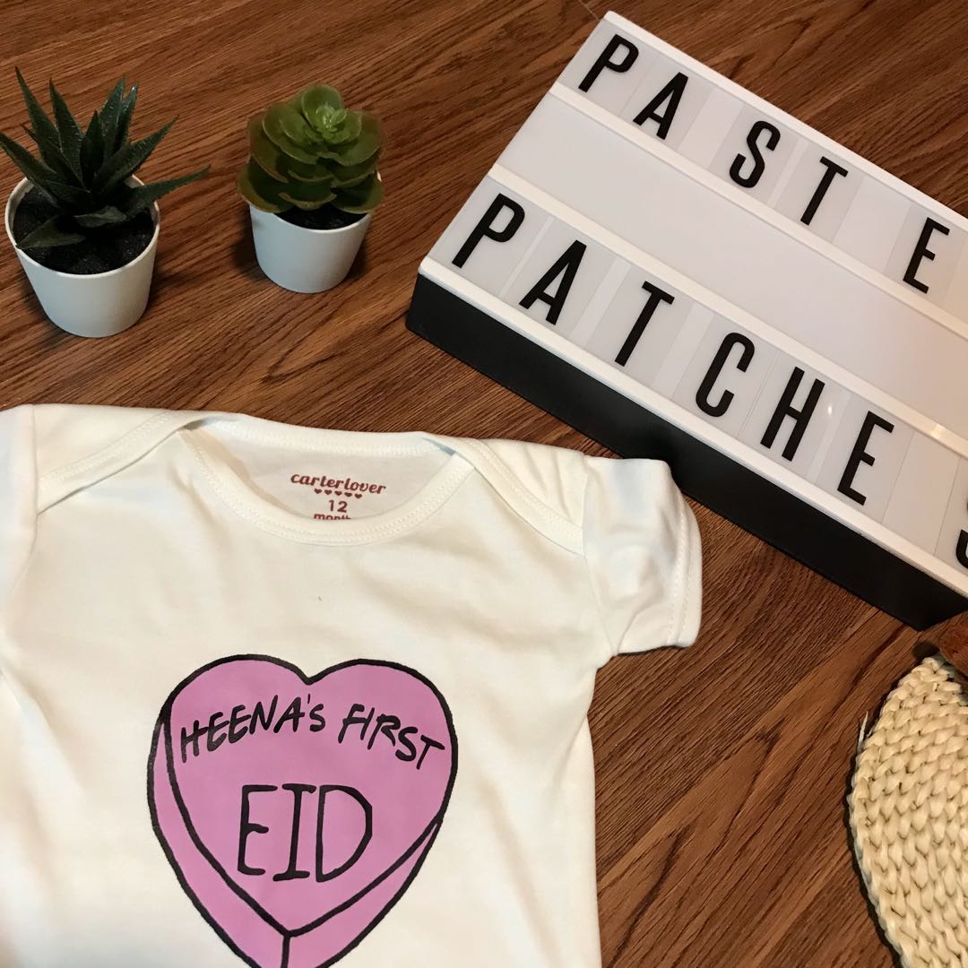 Custom Hari Raya Baby Romper Tumblr theme, Babies & Kids, Babies & Kids ...