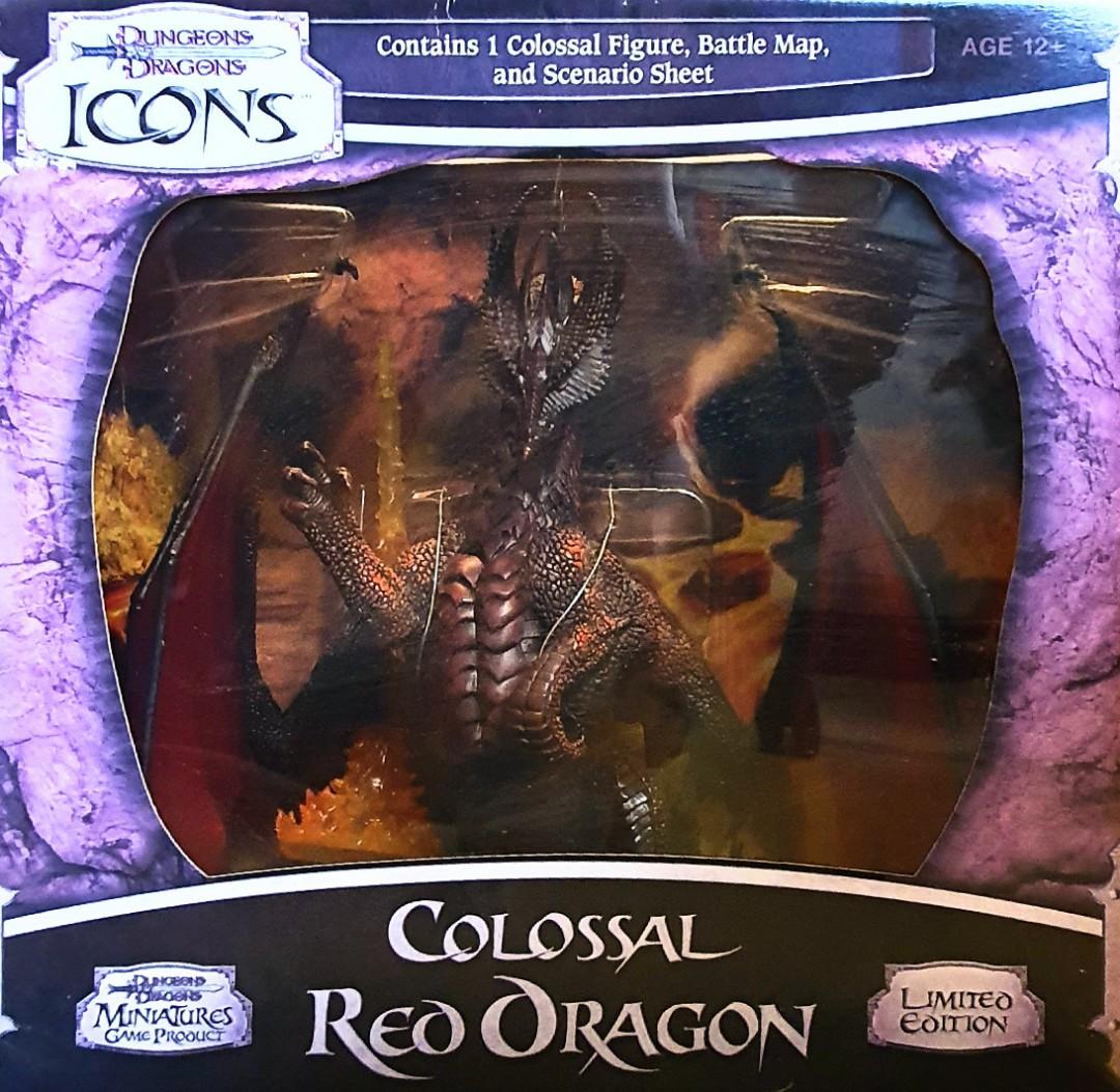 D&D Miniatures: Colossal Red Dragon, Hobbies & Toys, Toys & Games on ...