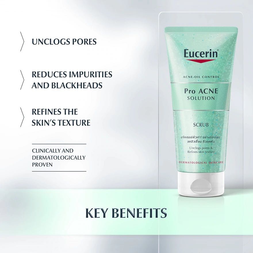 Eucerin pro acne solution scrub, Beauty & Personal Care, Face, Face ...