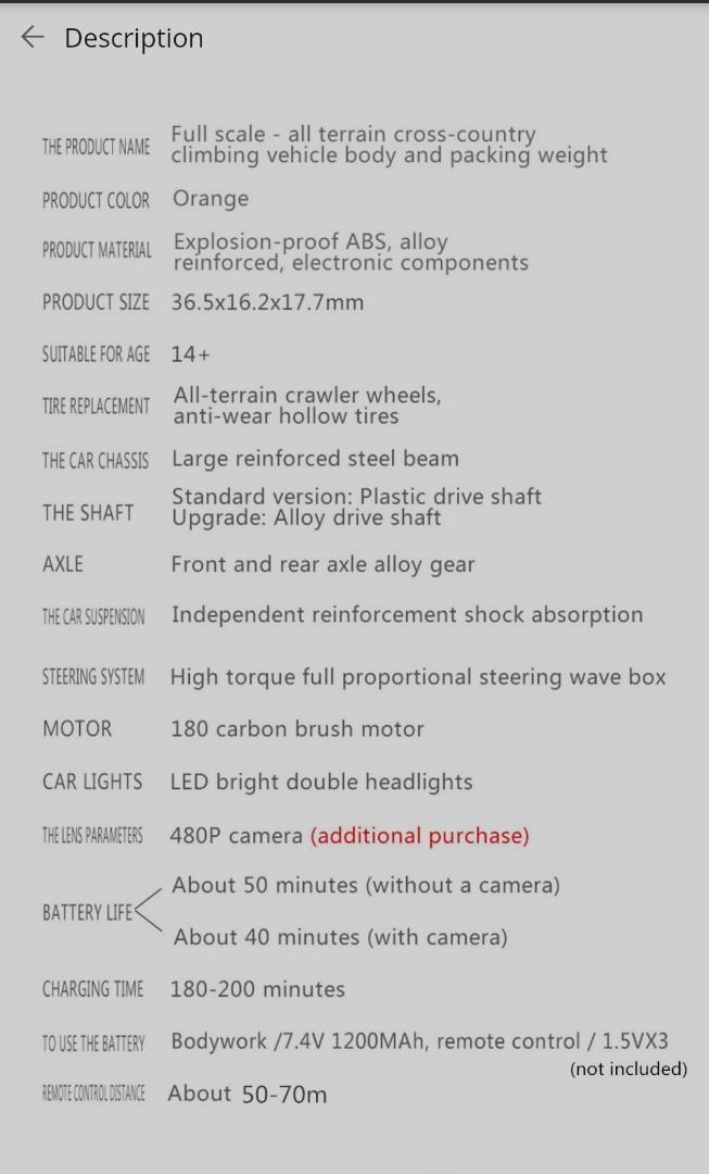 Fayee FY003-1 2.4G 1/16 4WD RTR Crawler RC Car Off-Road Metal Frame RC ...