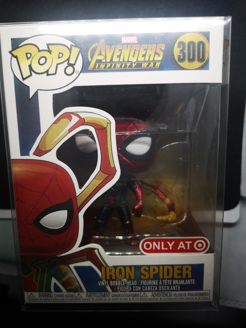 FUNKO POP! IRON SPIDER WITH Legs #300 (TARGET EXCLUSIVE), Hobbies ...