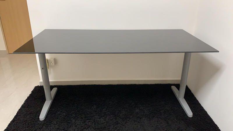 Glass Study Table, Furniture & Home Living, Furniture, Tables & Sets on ...