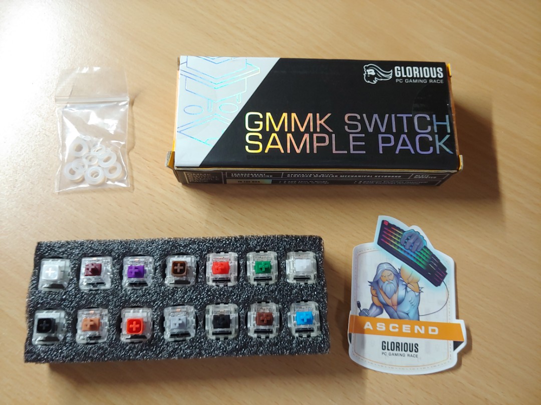 Glorious Switch Sample Pack GMMK Switch Tester w/ O-Rings, Computers ...