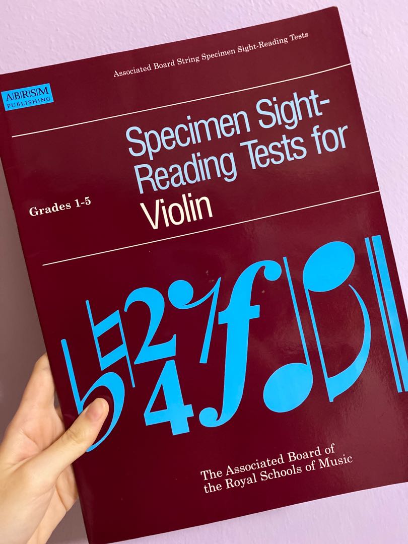 Grade 1-5 specimen sight-reading tests for violin, Hobbies & Toys ...